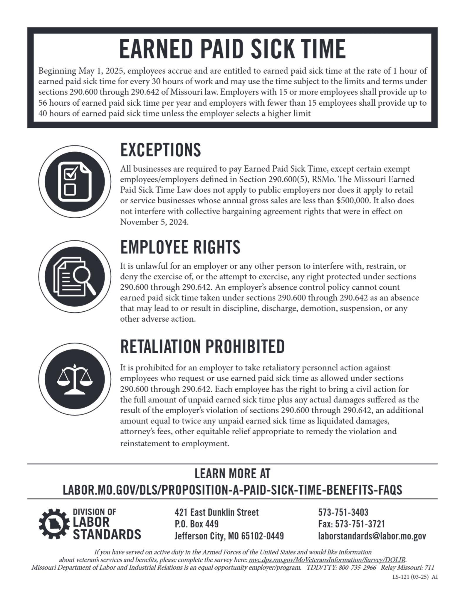 Missouri's Paid Sick Leave Law: Quickly Approaching Deadline on April ...