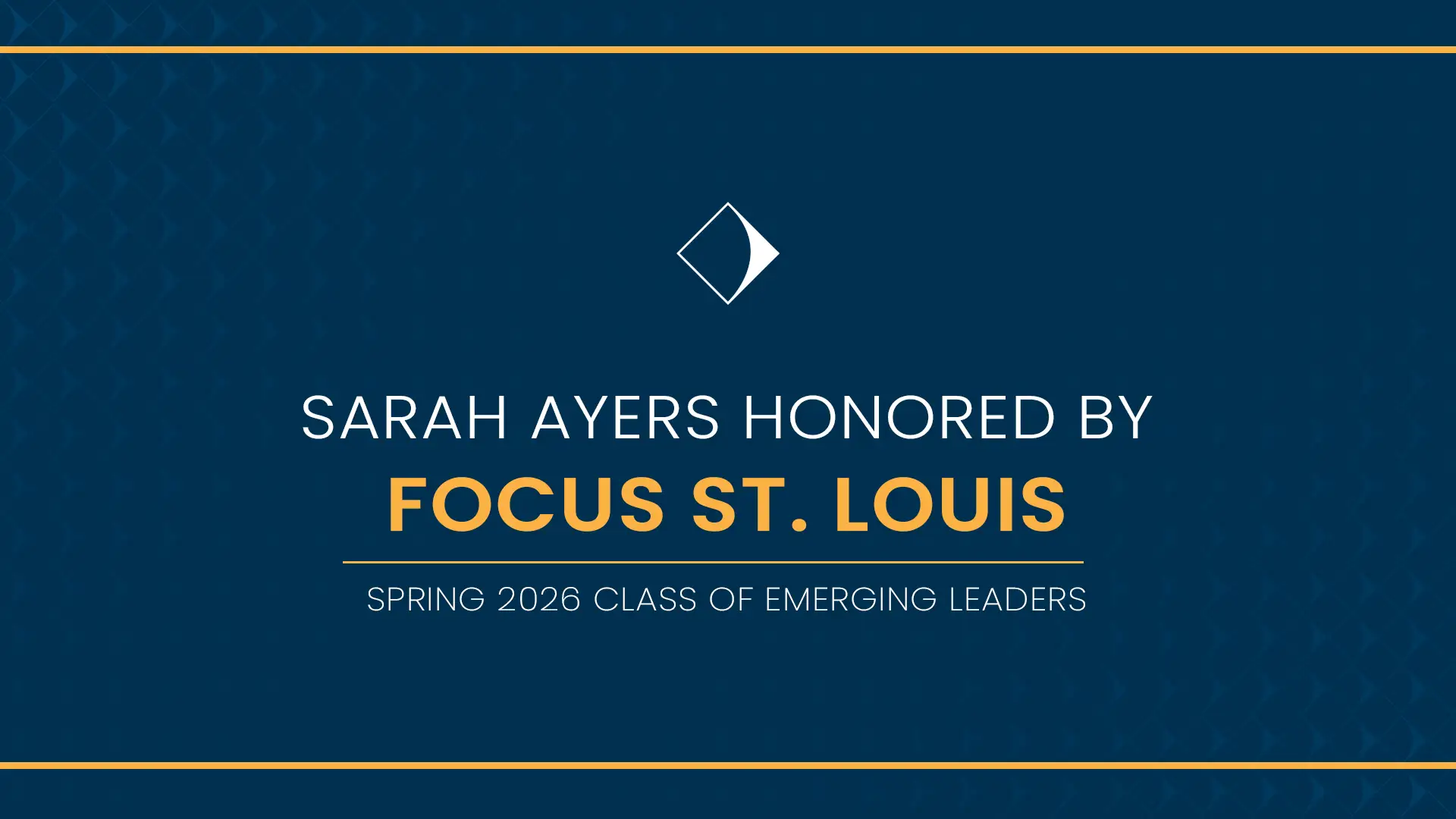 Sarah Ayers selected to Spring 2026 Emerging Leaders Program